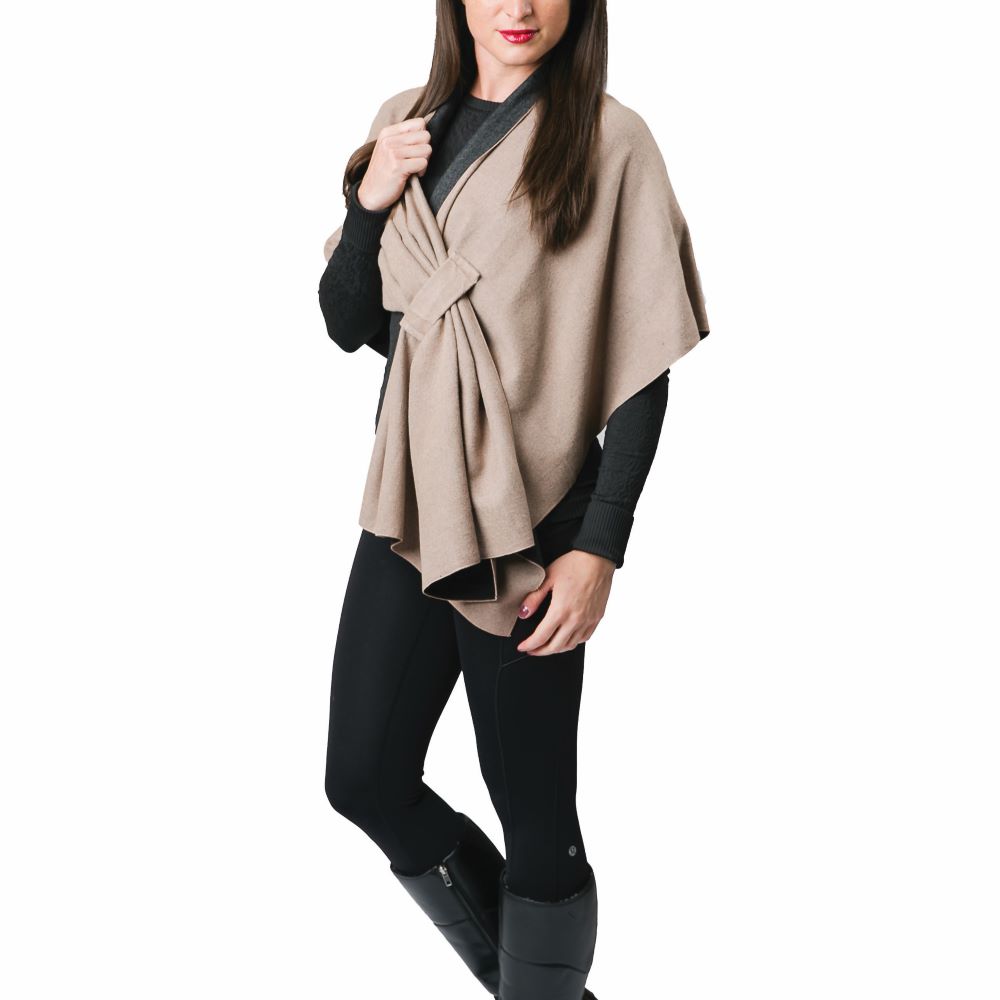 Solid Kate Knit Keyhole Wrap | Top it Off Accessories – Top It Off ...