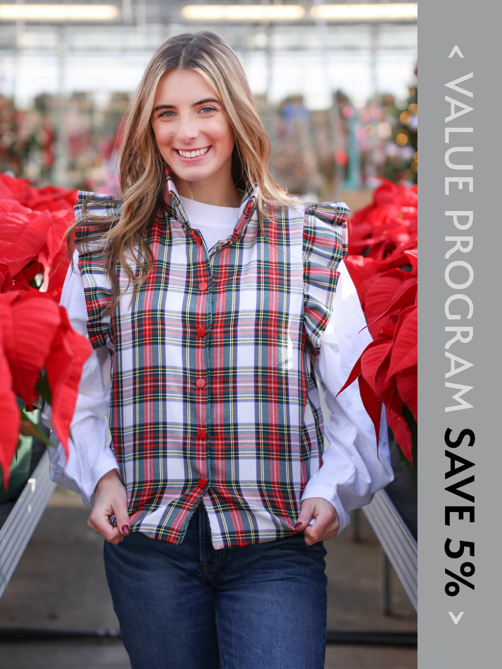 Scottie Vest White Plaid Program| Top It Off Accessories – Top It Off ...
